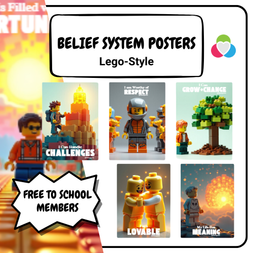 Lego-Style Positive Posters | Child Therapy Service